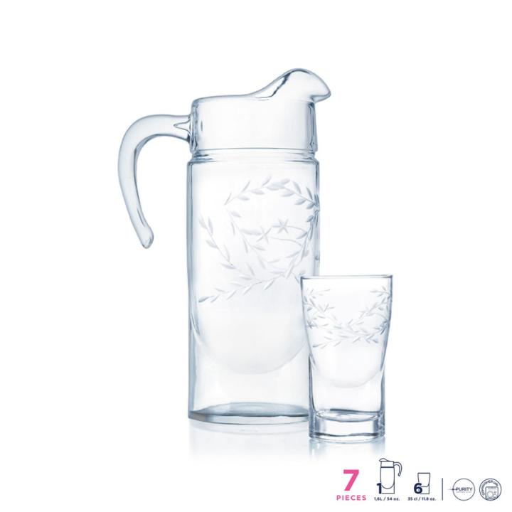 Luminarc 7pcs Structure Alamed Water Set | Daraz.pk