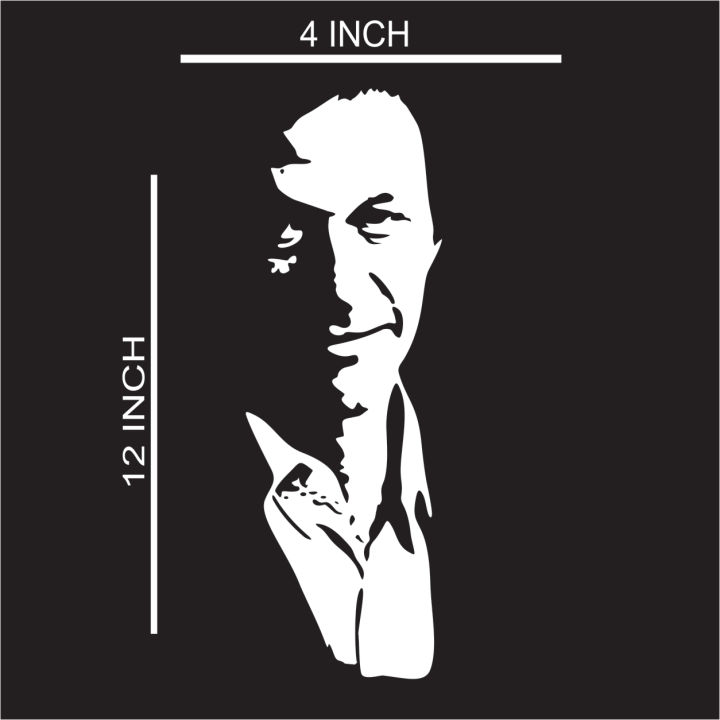 Imran Khan FACE Sticker For Car Styling Decal White Sticker Fashionable ...