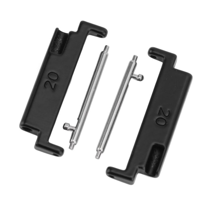 Precision Black Color Watch Band Adapter 20 To 22mm Metal Material Band ...
