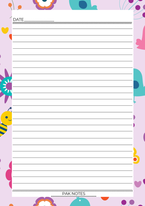 Colour Border Assignment Sheets With Unique And Different Designs A4 ...