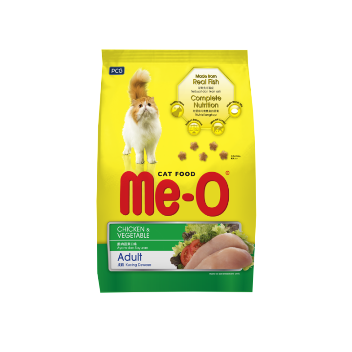 Me-O / MeO Adult Cat Dry Food With Chicken & Vegetables - 3KG | Daraz.pk