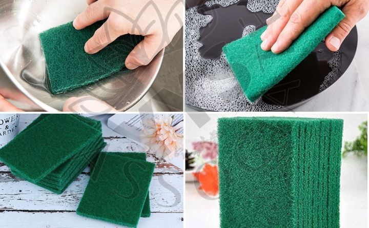 Parda Products 2pcs Scouring Pad Scotch Brite Green Kitchen Scouring ...
