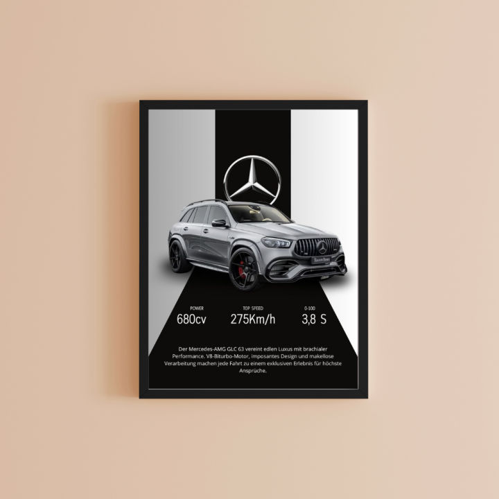 Super Car Portraits with Frame – Premium Wall Art | Multiple Sizes ...