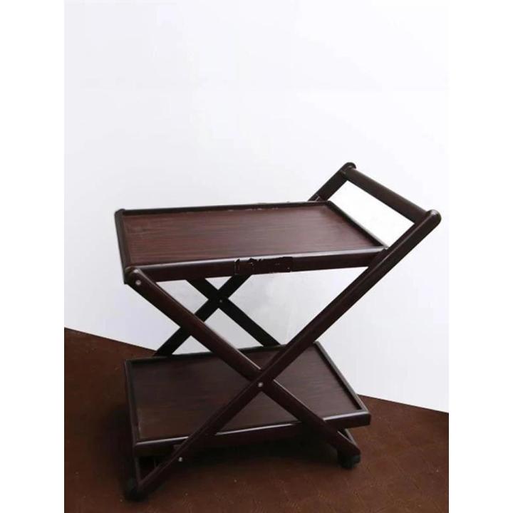 Folding Wooden Tea Trolley 2 Portions Detachable Good Quality Movable ...