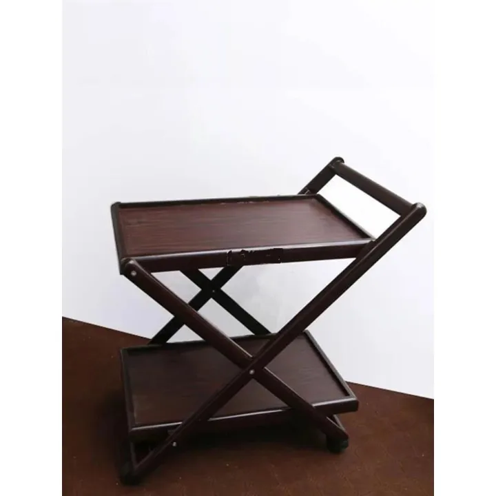 Tea Trolley 2 Portions Detachable Good Quality Movable (Beach Wood ...