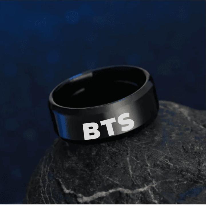 BTS Ring for ARMY Jewelry for Men Women Bangtan Boys with box | Daraz.pk
