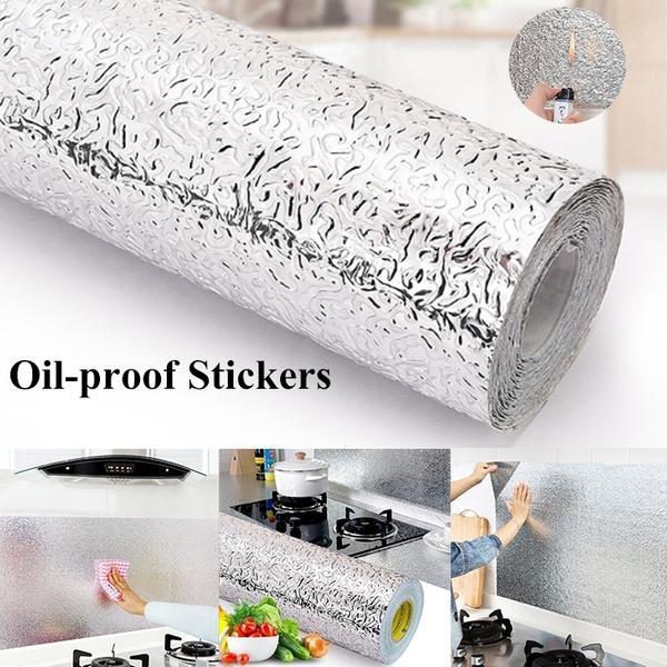 Self Adhesive Aluminium Foil Sticker Roll, Oil Proof Waterproof ...
