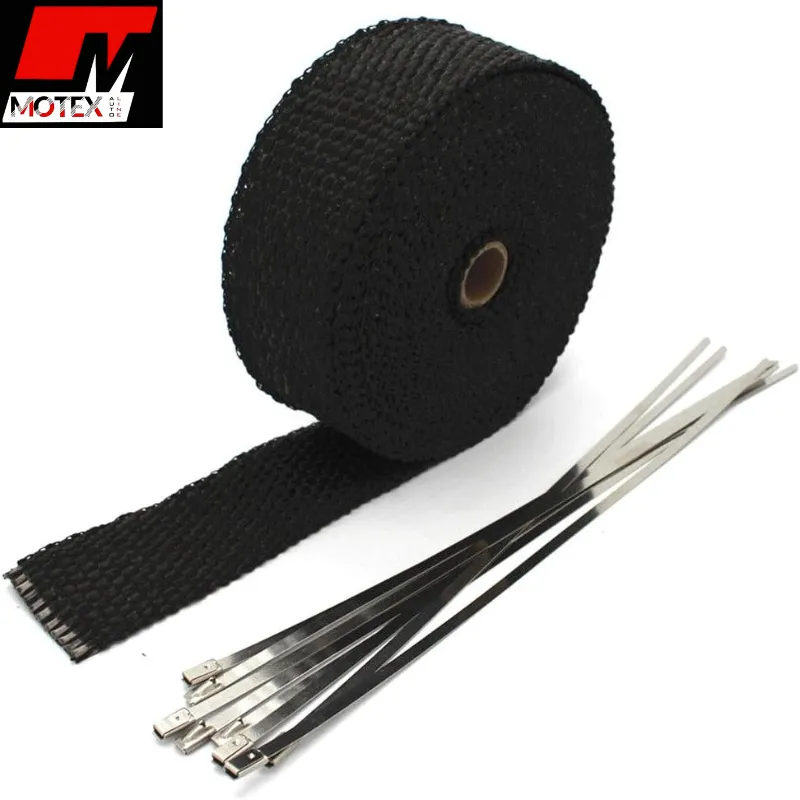 Diesel Heater Exhaust Wrap Kool Wrap Exhaust Wrap, Black, 6 Stainless ...