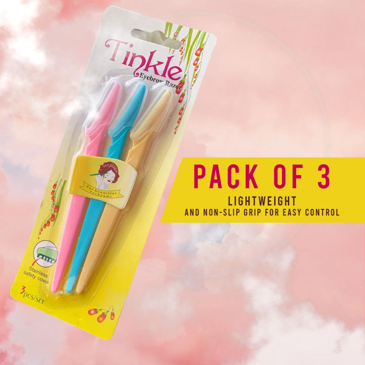 Pack of 3 Tinkle Women and Men Face Hair Remover,Eyebrow Razor,Facial ...