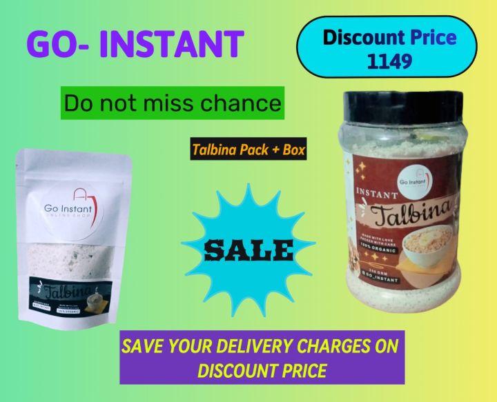 Homemade Organic Super Talbina (Almond Box + Sugar Free Pack) | Daraz.pk