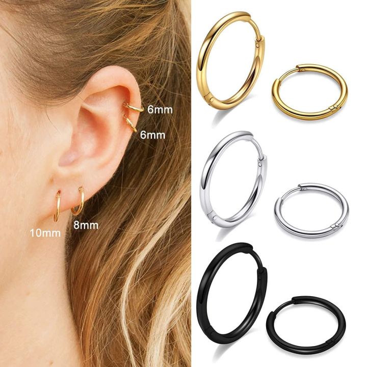 Surgical steel small hoop earrings store