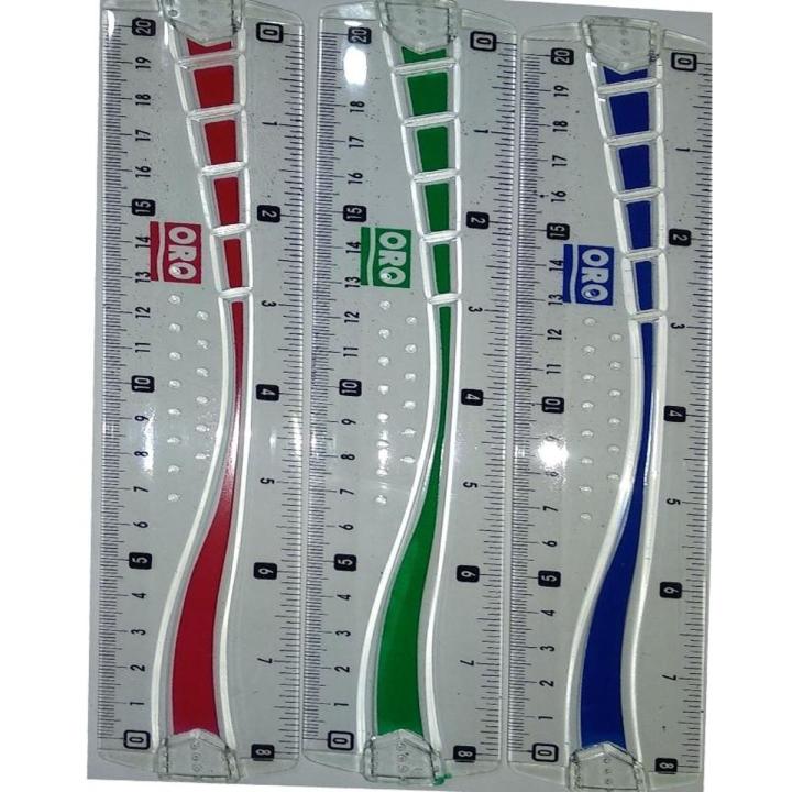 8 Inch Plastic Ruler Scale Art # 321 (3 Pcs) | Daraz.pk
