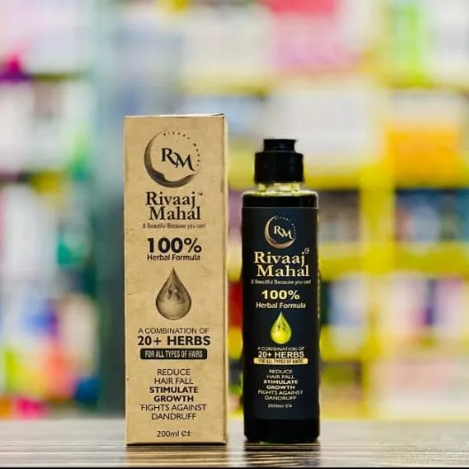 Rivaaj Mahal Hair Oil Nourishing Herbal Blend for Strong, Shiny ...