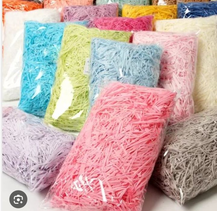 Shredded Paper Filler for Gift Packaging | 40g & 1kg Packing Material | Crepe Paper Shred ...