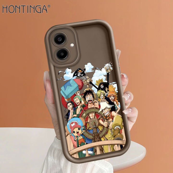Hontinga for Samsung A06 Back Cover One Piece Luffy Pattern Ladder Soft ...