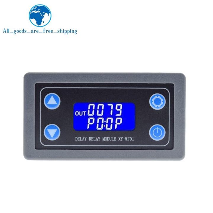DC12V LED Digital Time Delay Relay Module Programmable Timer Relay Control Switch Timing Trigger ...