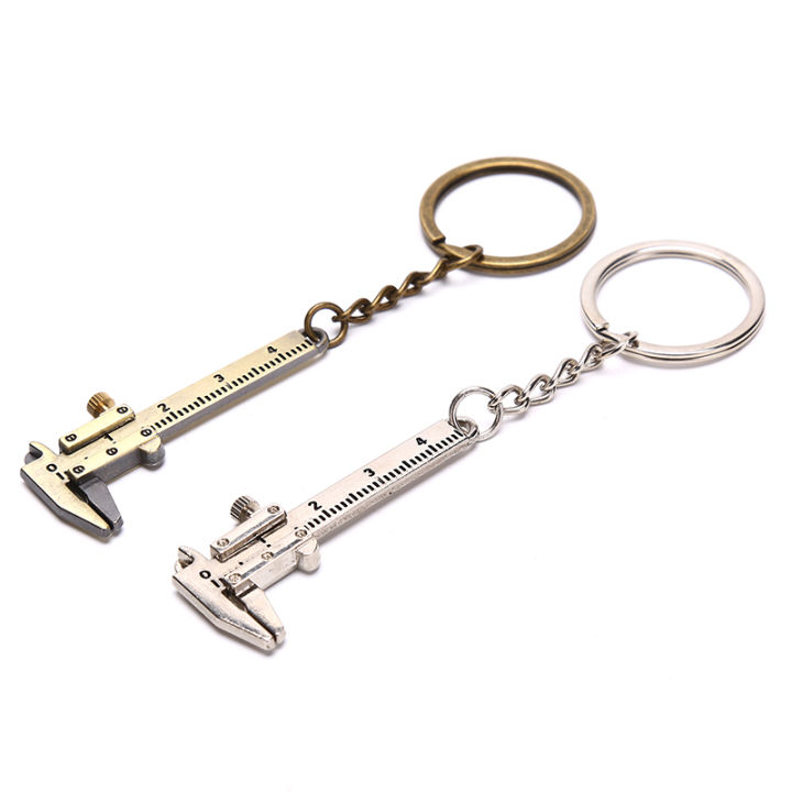 New Portable 0-4cm Mini Vernier Calipers Keychain Measuring Gauging ...
