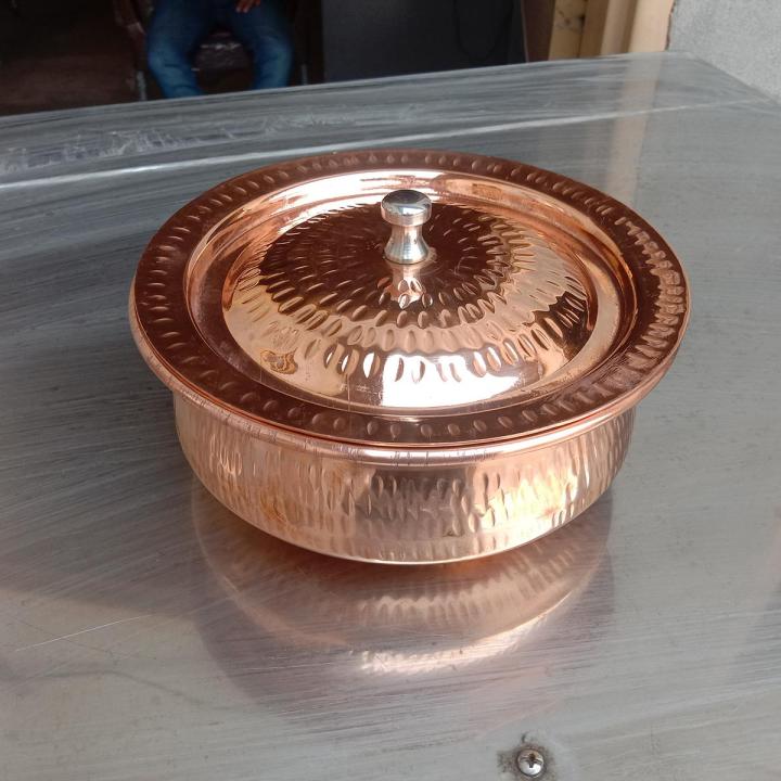 Full Copper Handi 3 Sizes Pure Copper Handiya for Serving | Daraz.pk