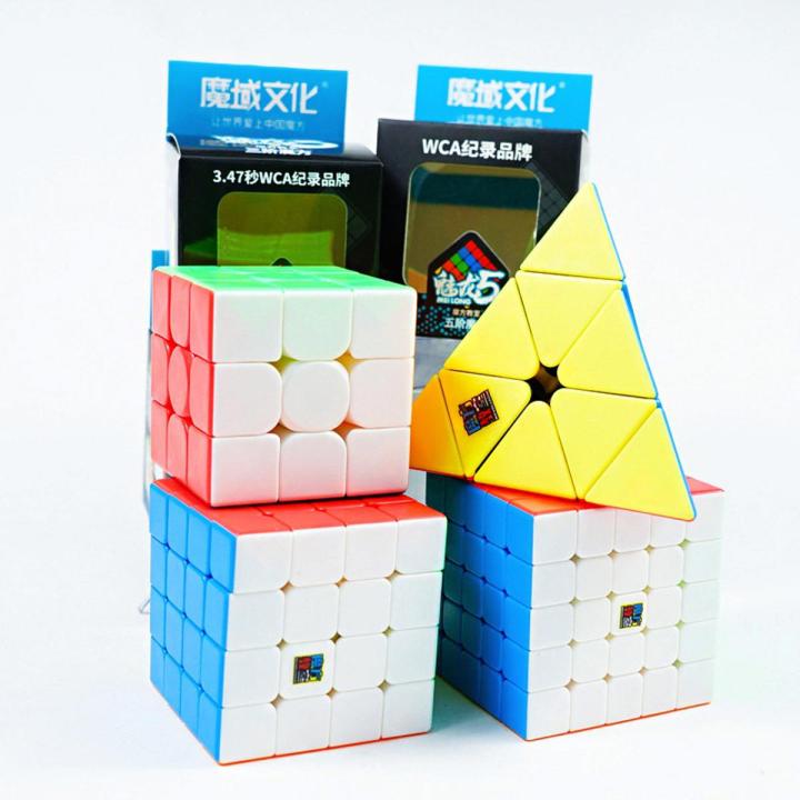Moyu Combo set of 4 Magic Cube (3x3x3, 4x4x4, 5x5x5 and Pyramid ...