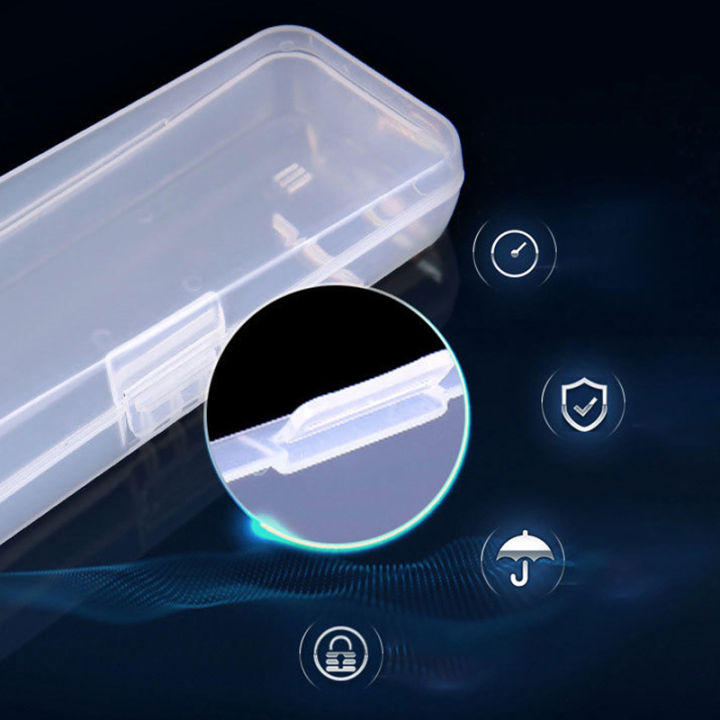 Men Universal Shaver Storage Box Handle Box Full Transparent Plastic ...