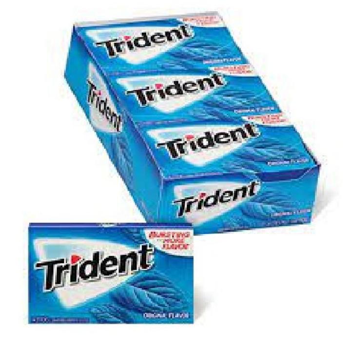 Trident Original FLavor Sugar Free Gum, 14 Count (Pack of 12) | Daraz.pk