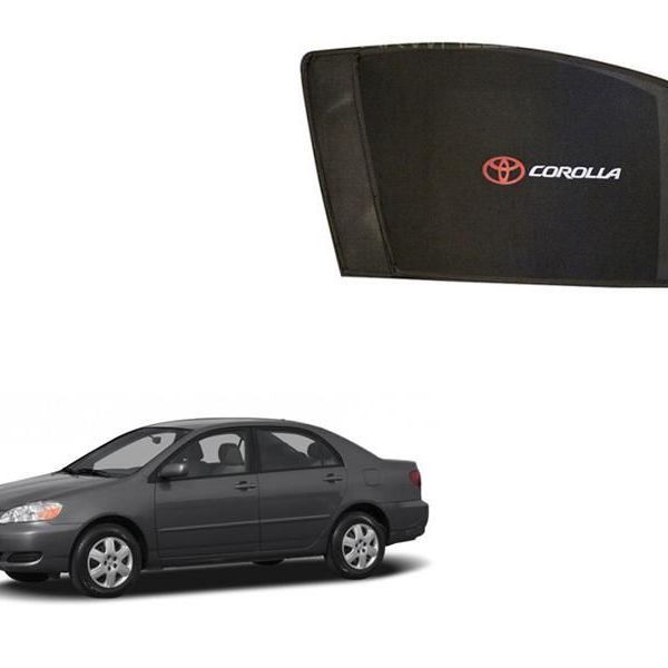 WINDOW CURTAIN SIDE PARDA SET TOYOTA COROLLA XLI,GLI 2003 TO 2008 BLACK ...