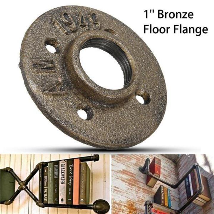 1'' Bronze Malleable Threaded Floor Flange Steel Iron Pipe Fitting Wall ...