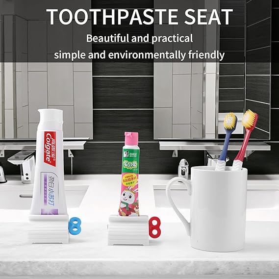 Toothpaste Squeezer Rolling Holder – Tube Squeezer Dispenser for Toothpaste, Cream, Gel & Lotion ...