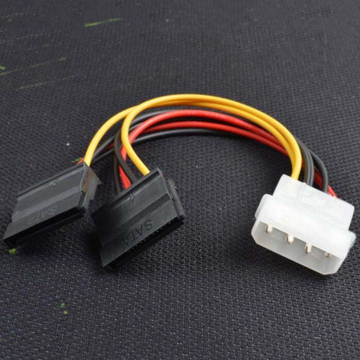 IDE High Quality Power Lead Connector Wire 4 Pin Molex IDE to 2 Serial ...