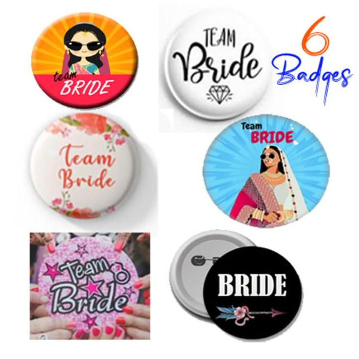 Team Bride Badges PACK OF 6 | Daraz.pk