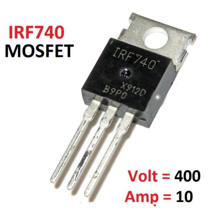 2Pcs Original IRF740 N-Channel Power MOSFET 400V 10A N-Channel FET N-Channel Power FET IRF740 by ...