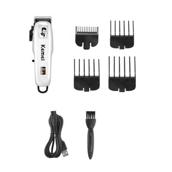 Rechargeable Electric Hair Clipper Fade Blade Hair Cutter Professional ...