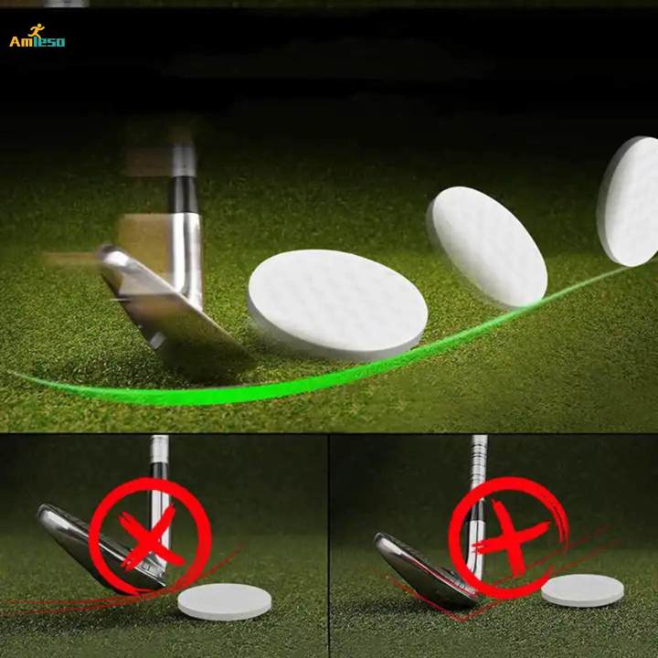 Flat Golf Ball Gift Improve Accuracy Golf Practice Ball Equipment Golf ...