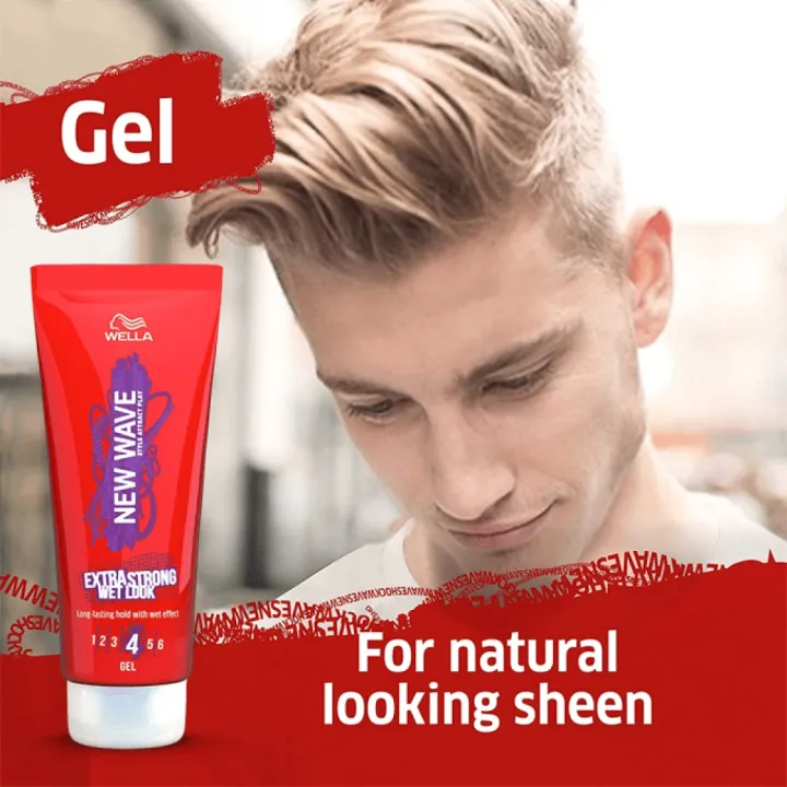 Wella New Wave Extra Strong Wet Look 04 Hair Gel 200ml | Daraz.pk