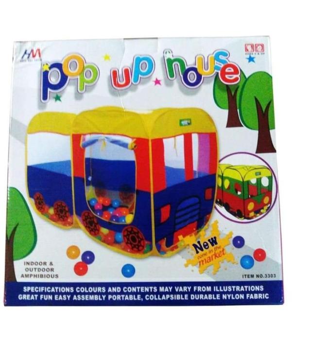 Baby Pop Up Tent House Bus Shape 54 X 37 X 27 Inches | Daraz.pk
