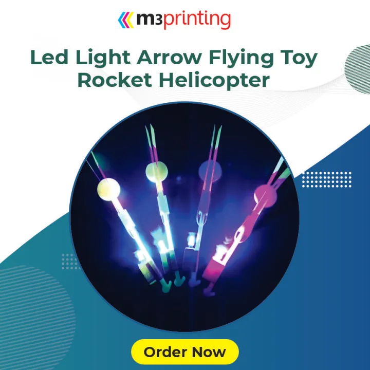 Led Light Arrow Flying Toy Rocket Helicopter | Daraz.pk