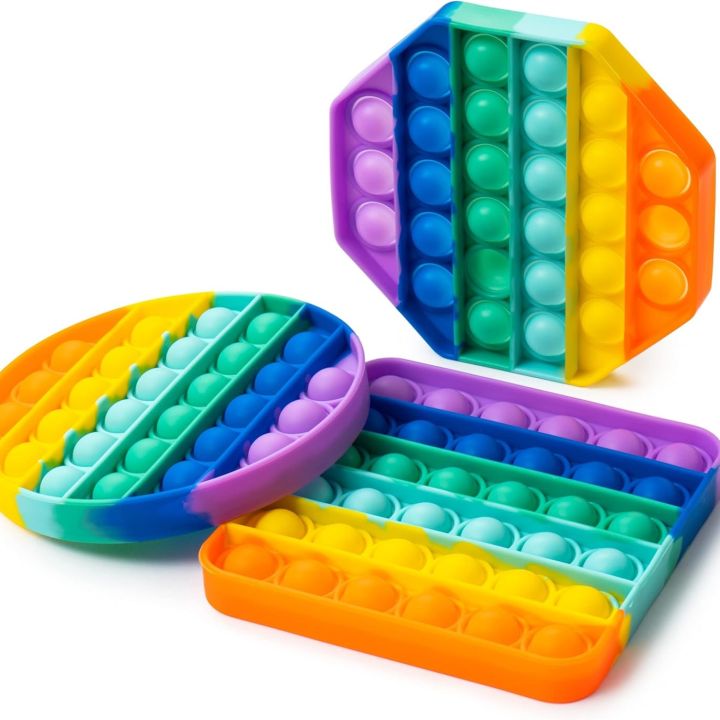 Push Pop Bubble Sensory Fidget Toy, Pop It Figit Toy Fidget Toys Autism ...