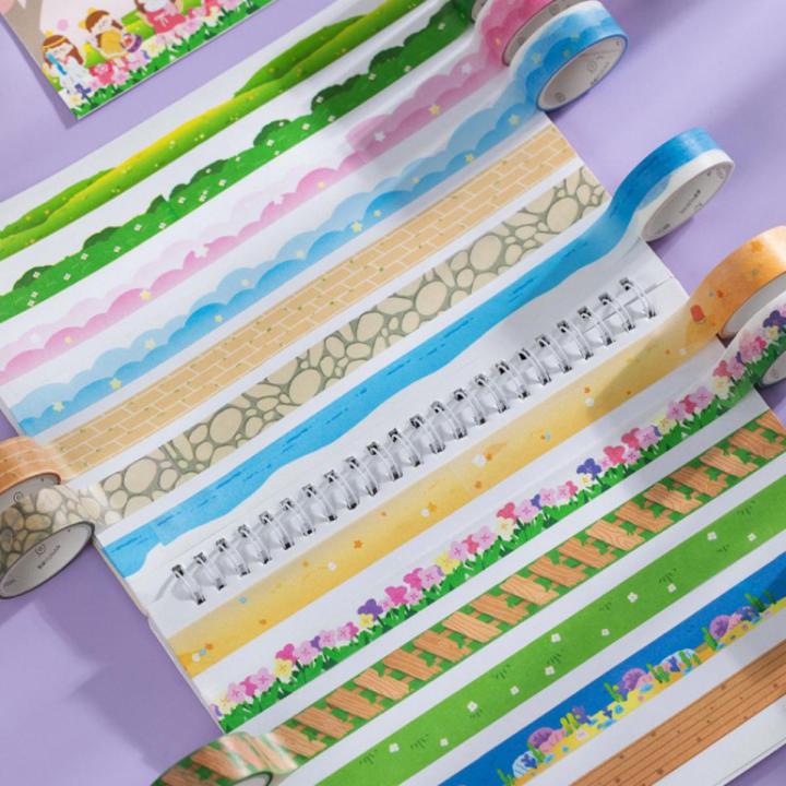 RHS Online 6 Rolls/Set Floating Debris Series Landscaping Washi Tape ...