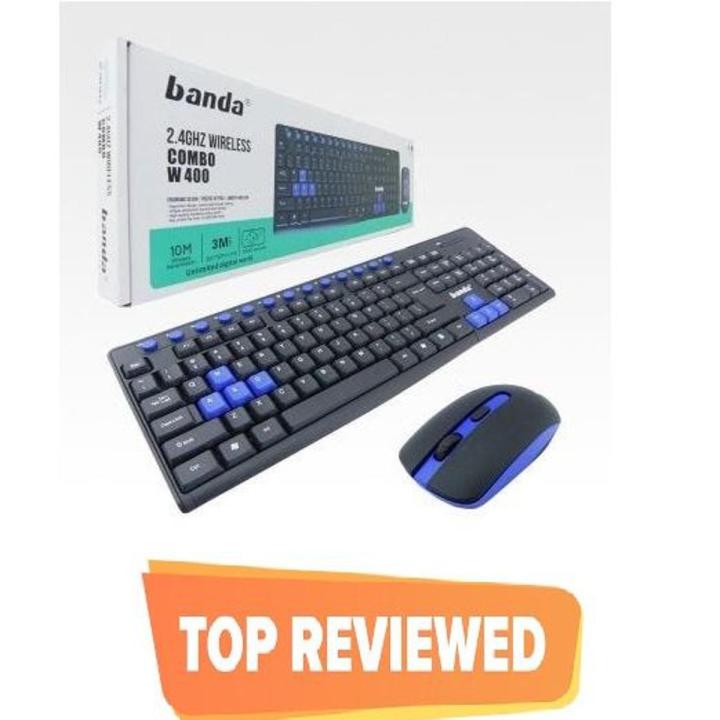 Banda W400 Wireless Keyboard Mouse Combo Wireless Keyboard and Mouse ...