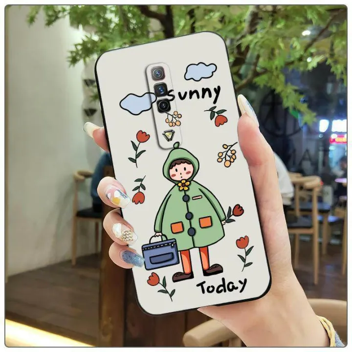 For RedMagic 7 5G Back Cover Case Fashion Cartoon girl Square Frame ...