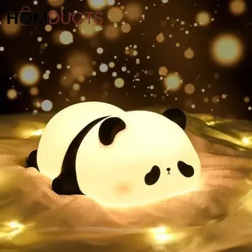 Cute Panda Night Light, LED Squishy Novelty Animal Night Lamp, 3 Level ...