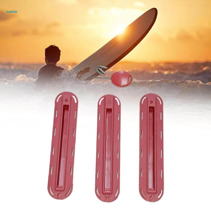 3x Surfboard Fins Box Tri Fins Box Stand up Paddleboard with Keys with ...