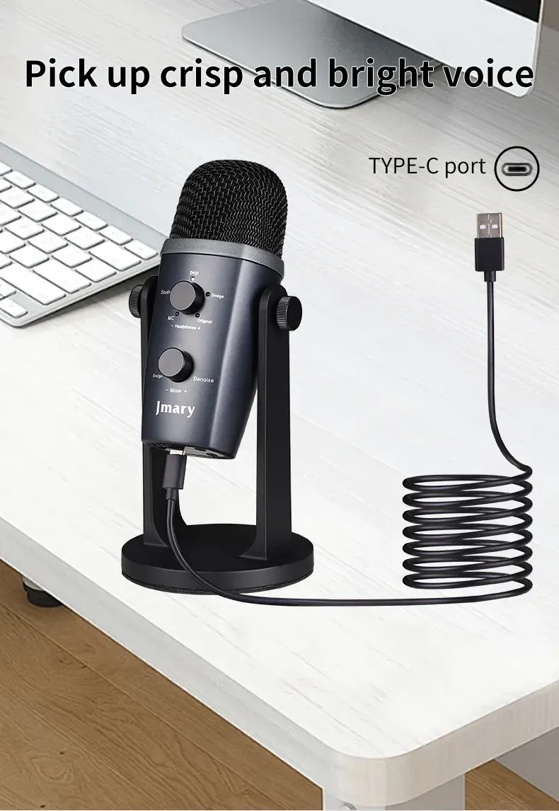 Jmary MC-PW10 Professional USB Microphone With Bluetooth Connectivity ...