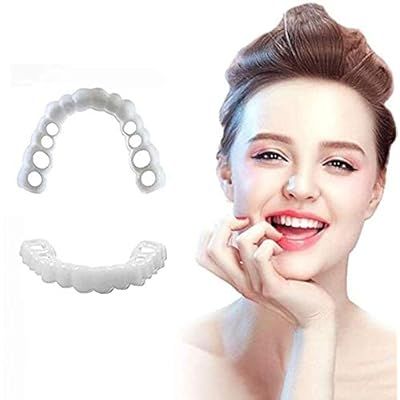 Natural Looking Snap-On Smile Veneers for Upper & Lower Teeth ...