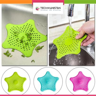Techmanistan Five Pointed Star Kitchen Sink Anti Cloging Floor Drain ...
