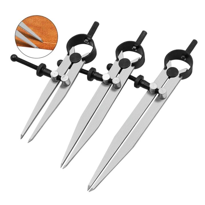 High Quality Lockable Leather Craft Tool S/M/L Compass Spacing Gauge ...