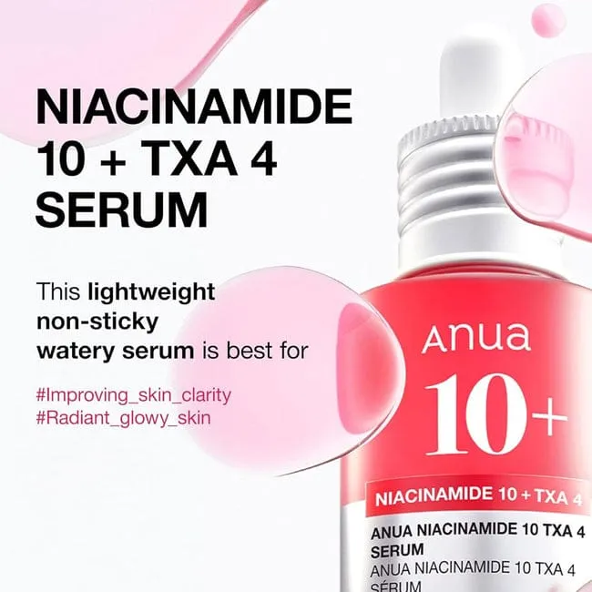 Anua Niacinamide 10% + TXA 4% Dark Spot Correcting Serum 30ml – Korean ...