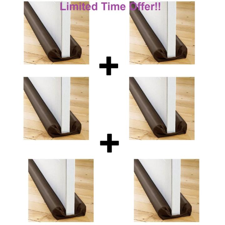 Pack of 6 AC Cooling Saving Door Stopper and Protector Doorstop Home ...