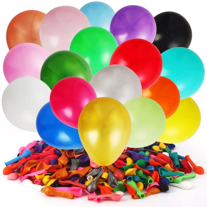 5 Inch Rainbow Balloons Bulk 25 Assorted Colors Latex Balloon Mini ...