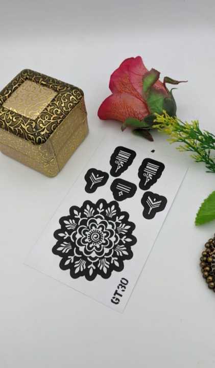 New Mehndi Design Henna stencil mehndi sticker | Daraz.pk